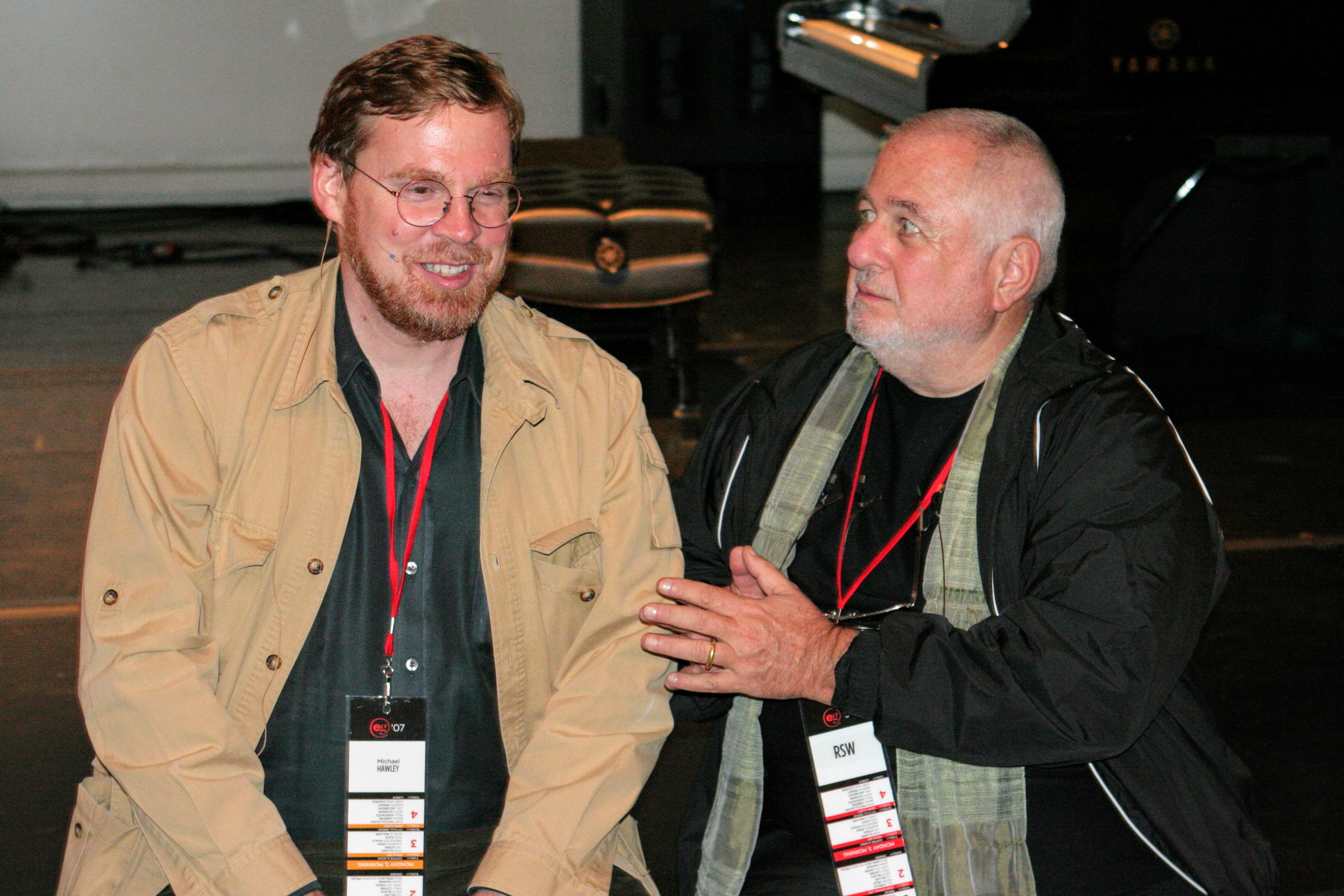 Michael Hawley and Richard Saul Wurman in 2007 – Matt on Not-WordPress ...